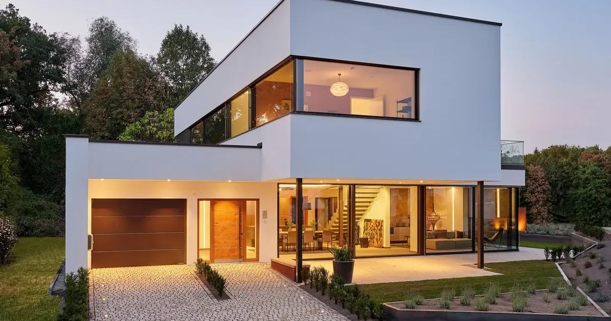 Luxus Fertighaus Weiss Arger Ebenbild